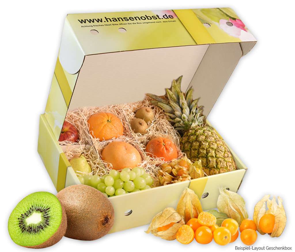 Obstbox Happy-Spring | Geschenkbox | Hansen Obst
