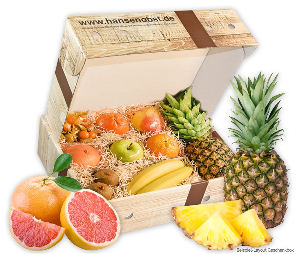 Obstbox Frühlingsgruß | Geschenkbox | Hansen Obst