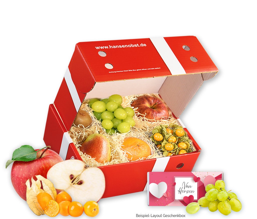 Geschenkbox "Von Herzen" | Geschenk | Hansen Obst