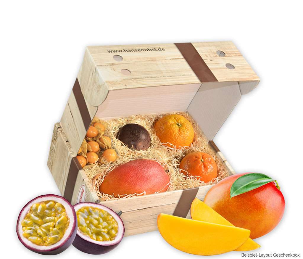 Obstbox Tropical | Geschenk mit exotischen Früchten | Hansen Obst