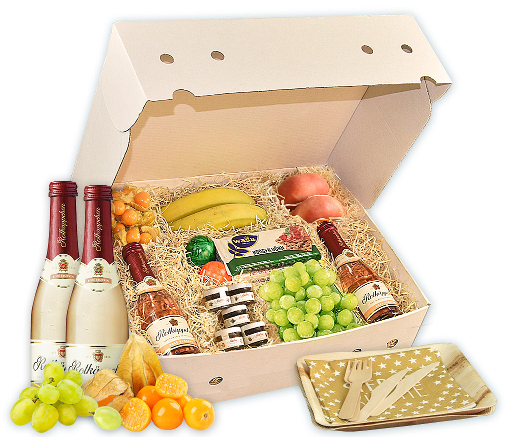 Obstbox Picknick-for-love | Geschenk zum Picknicken | Hansen Obst